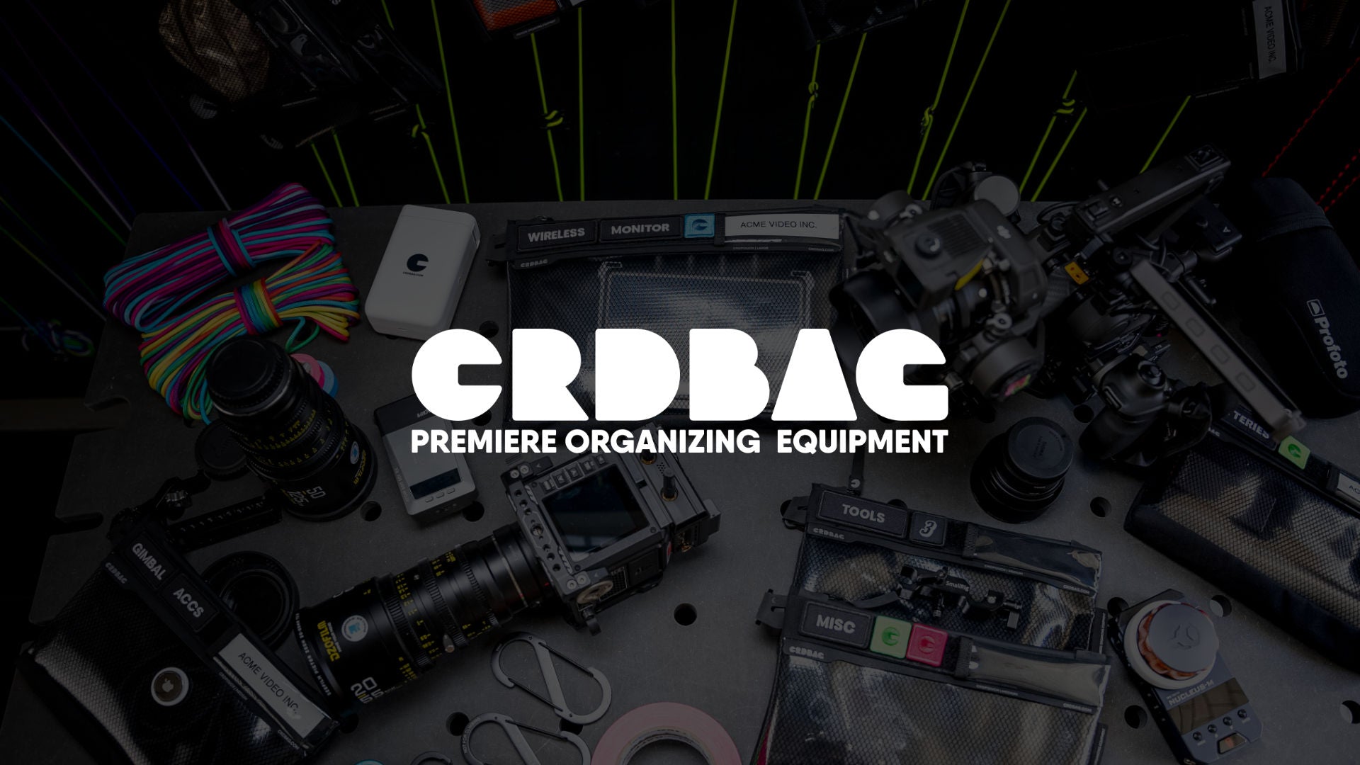 CRDBAG SHOP - Tools for storing and sub-packing camera equipment